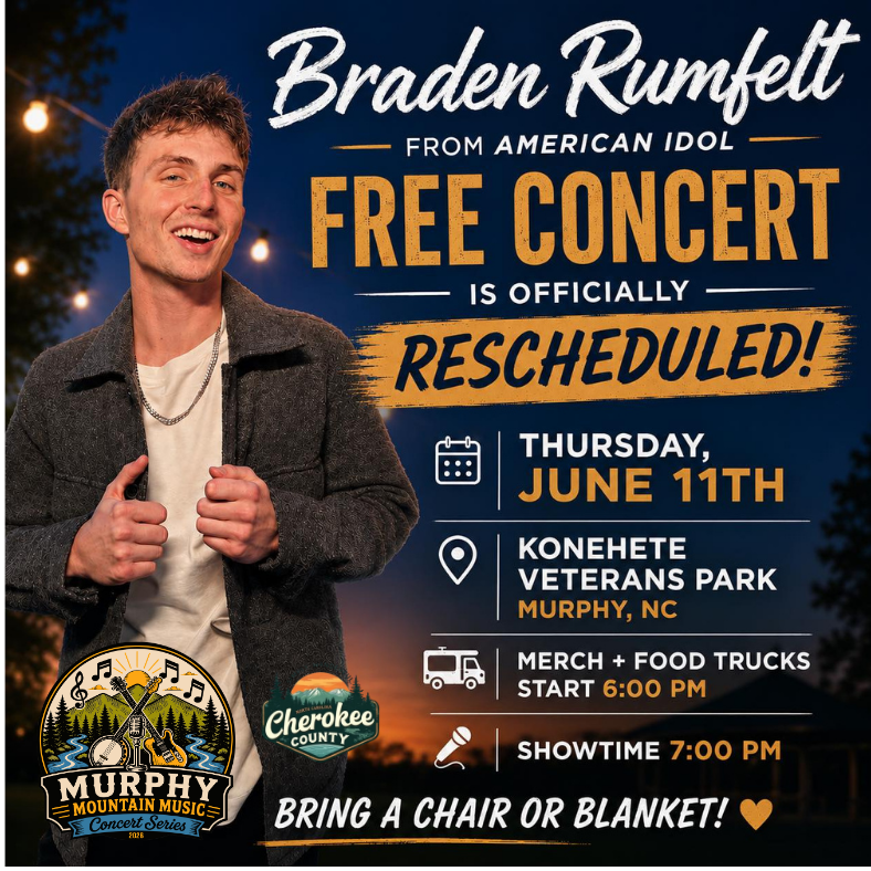 Murphy Mountain Music - BRADEN RUMFELT | Murphy NC